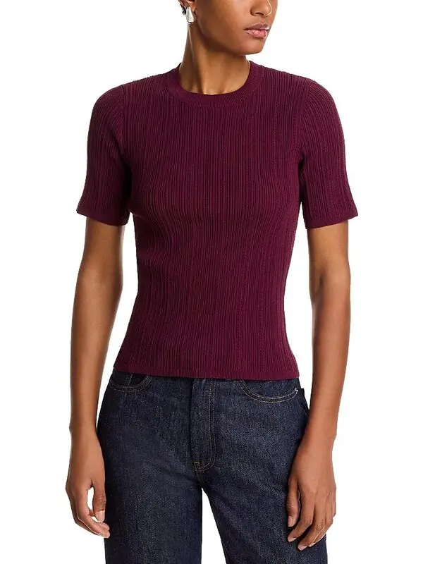 Rag & Bone Camryn Sweater Tee - Plum
