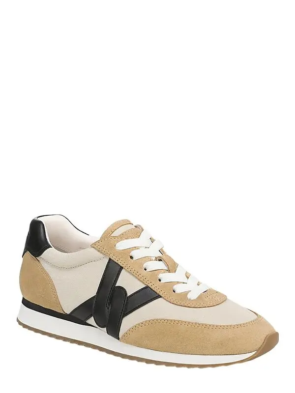 Veronica Beard Penrose Running Sneakers - Black/desert