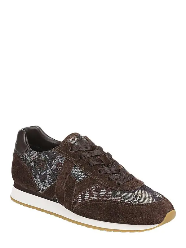 Veronica Beard Penrose Running Sneakers - Espresso Multi