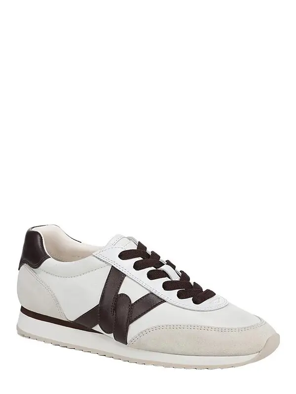 Veronica Beard Penrose Running Sneakers - Lily/raisin/chocolate