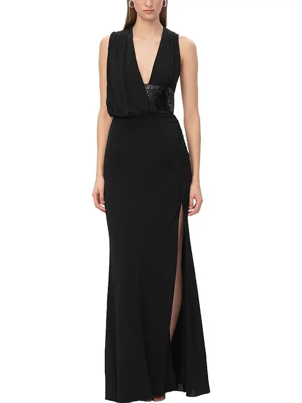 Herve Leger Lucille Gown - Black