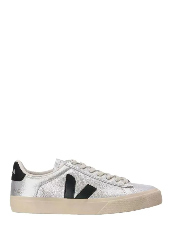 VEJA Campo Leather Sneakers - Silver