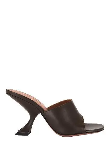 Amina Muaddi Taylor 90 Slipper - Coffee