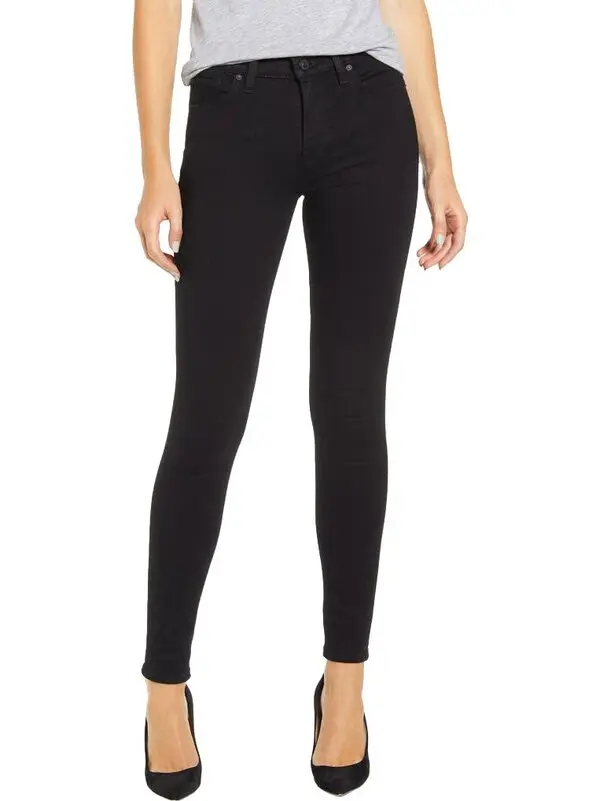 Hudson Jeans Nico Mid-rise Super Skinny Jean - Black