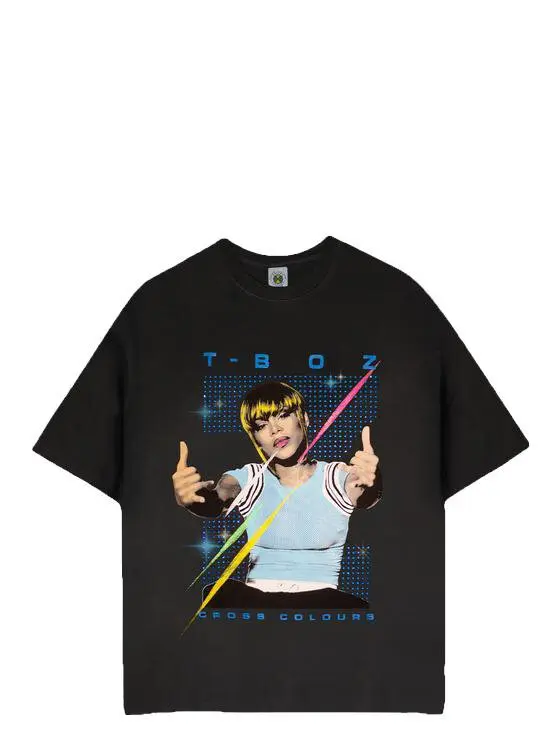 CROSS COLOURS T-boz Bling T-shirt - Vintage Black