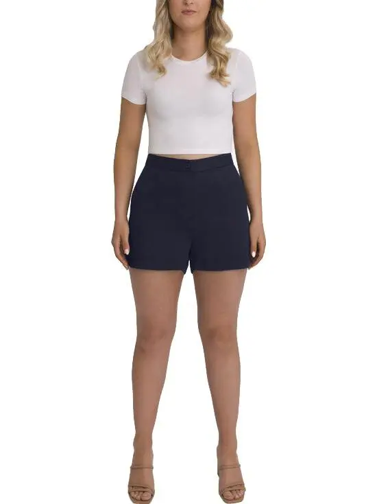 AAM THE LABEL High-waisted Relaxed Fit Short - Navy