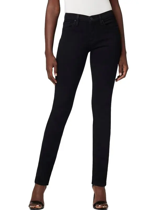 Hudson Jeans Nico Mid-rise Straight Ankle Jean - Black