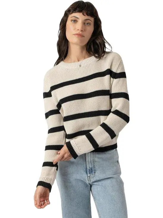SAINT + SOFIA Remy Crop Sweater - Black