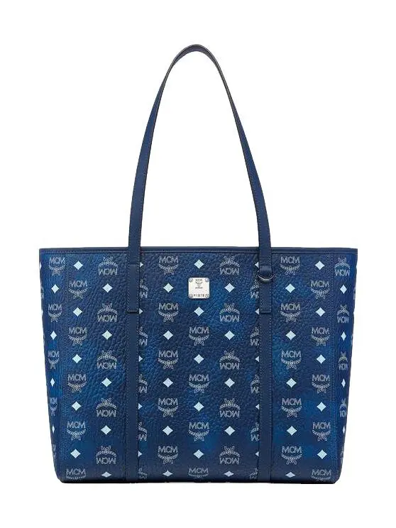 Mcm Toni Top-zip Shopper - Blue