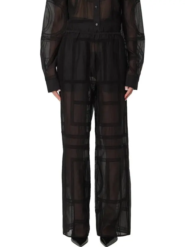 TOTEME Wide Leg Trousers - Black