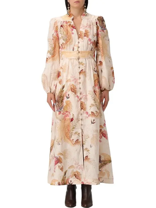 Zimmermann Floral Printed Maxi Dress - White