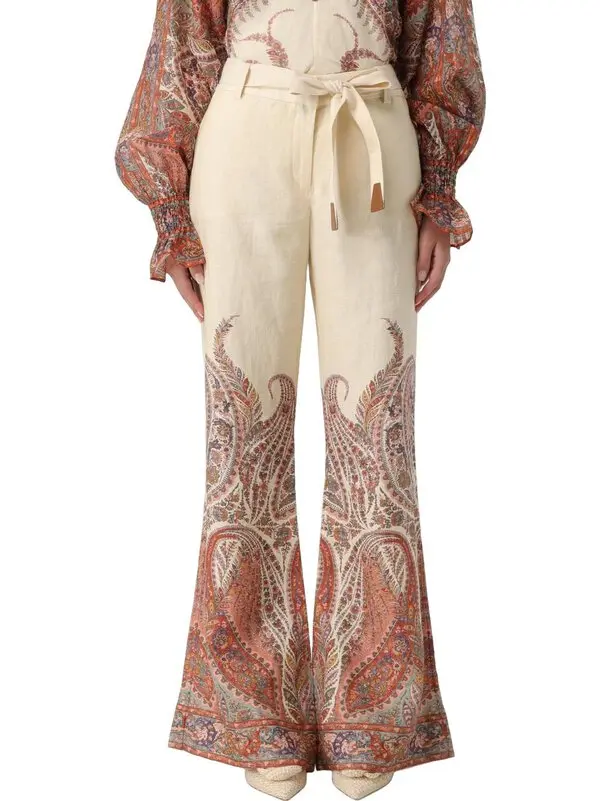 Zimmermann Paisley Print Flare Trousers - Multicolor