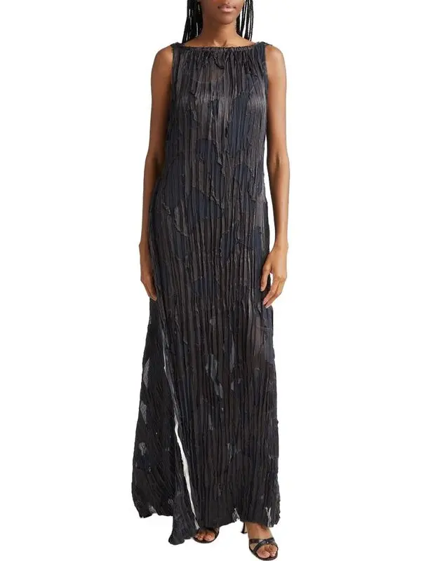 JASON WU Abstract Stripe Jacquard Gown - Ink