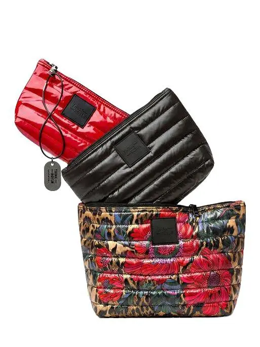 THINK ROYLN Travel Trio Organizational Pouches - Leopard Mult 3