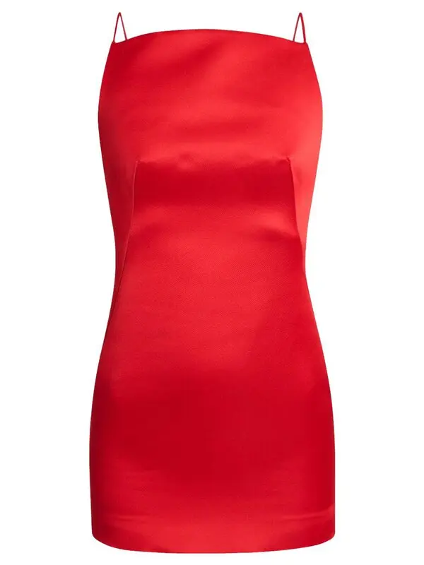 Givenchy Satin Mini Dress - Red