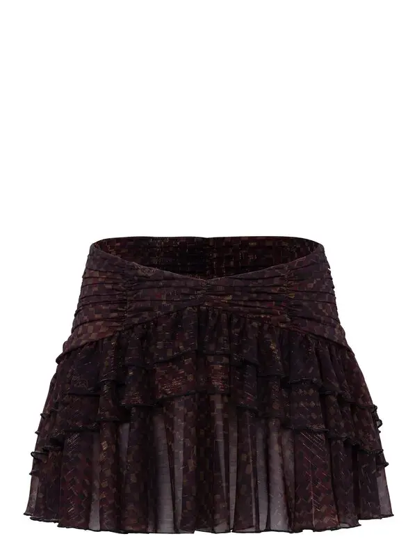 SIEDRES Kaia Ruffled Mini Skirt - Multi