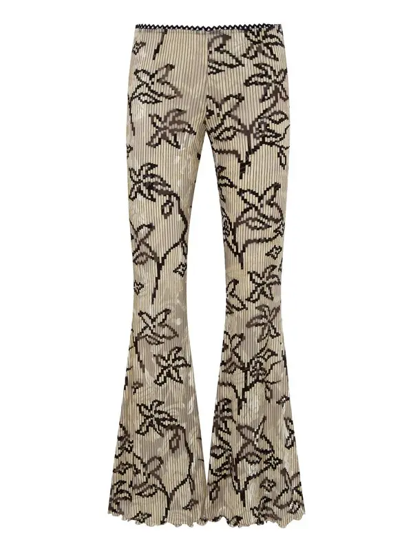 SIEDRES Jeslynn Velvet Flared Pants - Multi