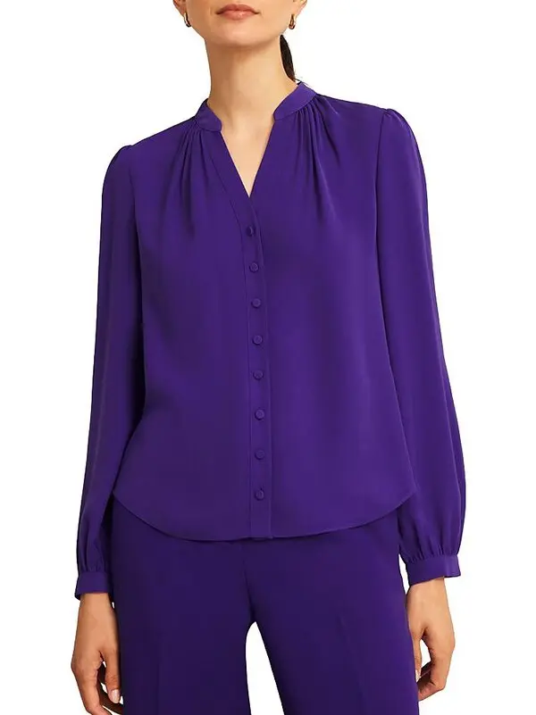 HOBBS LONDON Peony Blouse - Future Purple