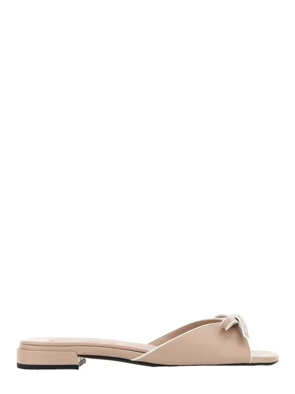 Miu Miu Nappa Leather Slippers - Pink