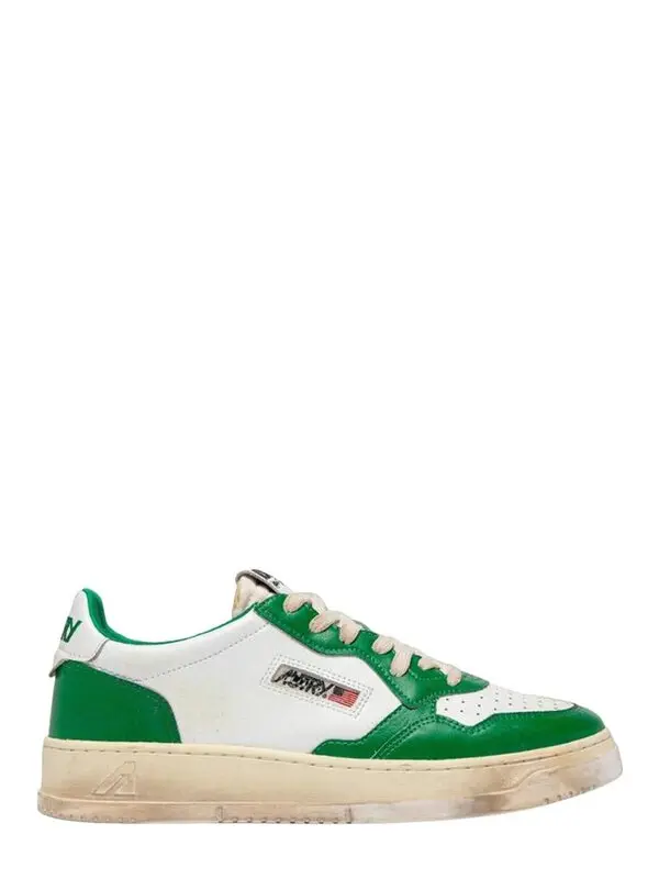 AUTRY Super Vintage Leather Sneakers - White