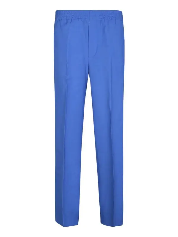 Gucci Wool Twill Trousers - Blue