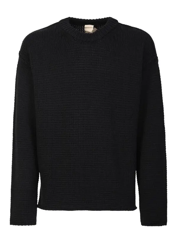 TEN C Knit Pullover - Black