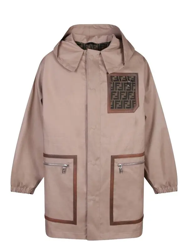 Fendi Hooded Parka - Beige