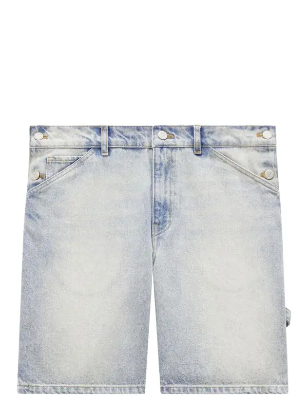 COURREGES Denim Shorts - Light Blue Wash