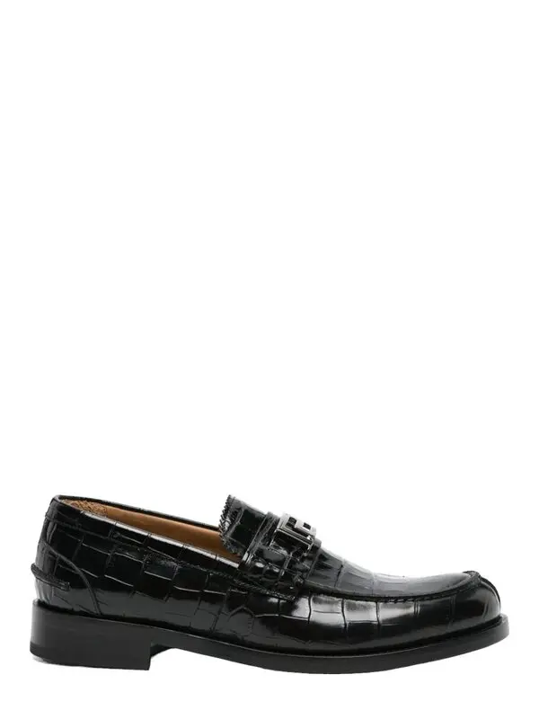 Versace Flat Shoes - Black/ruthenium