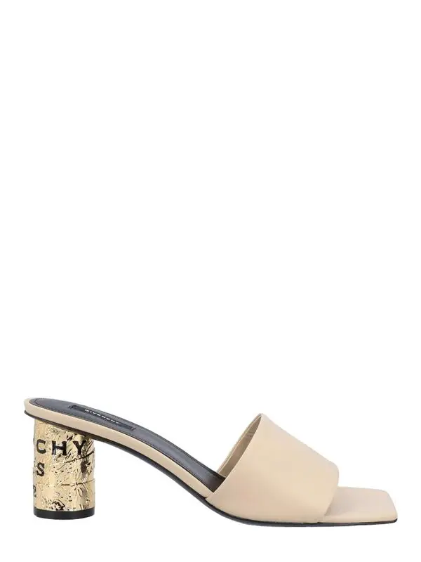 Givenchy Tape Heeled Mules - Beige
