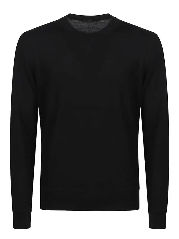 TOM FORD Long Sleeve Wool Sweater - Black