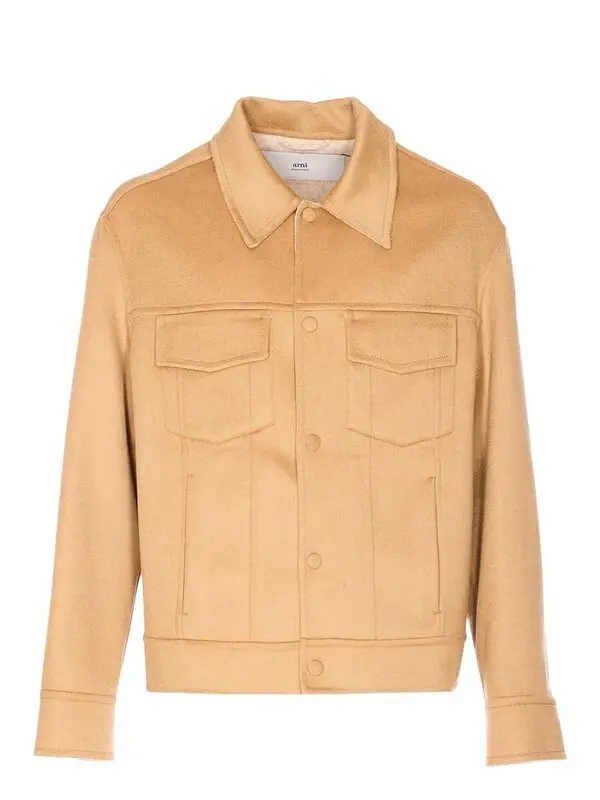 Ami Buttoned Jacket - Beige