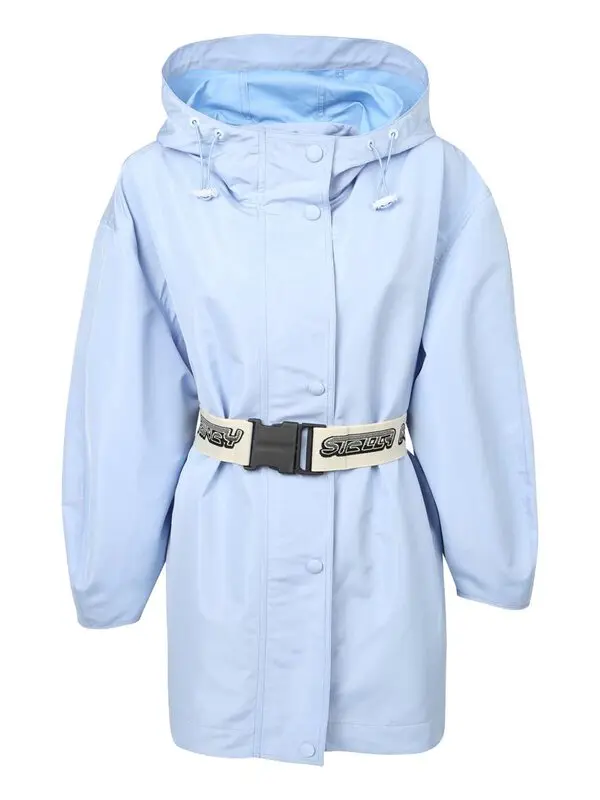 Stella McCartney Belted Hooded Jacket - Blue