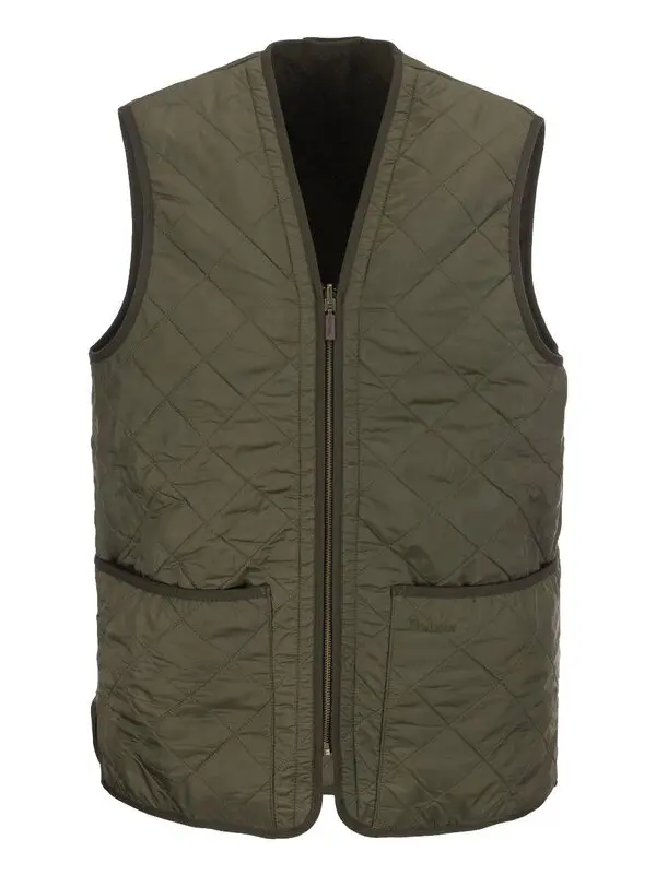 Barbour Polarquilt Waistcoat/zip-in Liner - Green