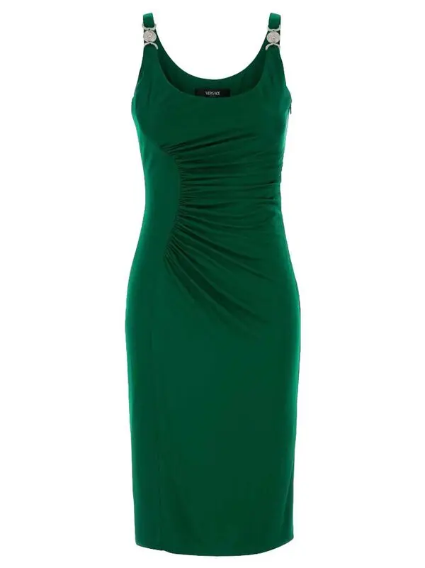 Versace Cocktail Midi Dress - Green