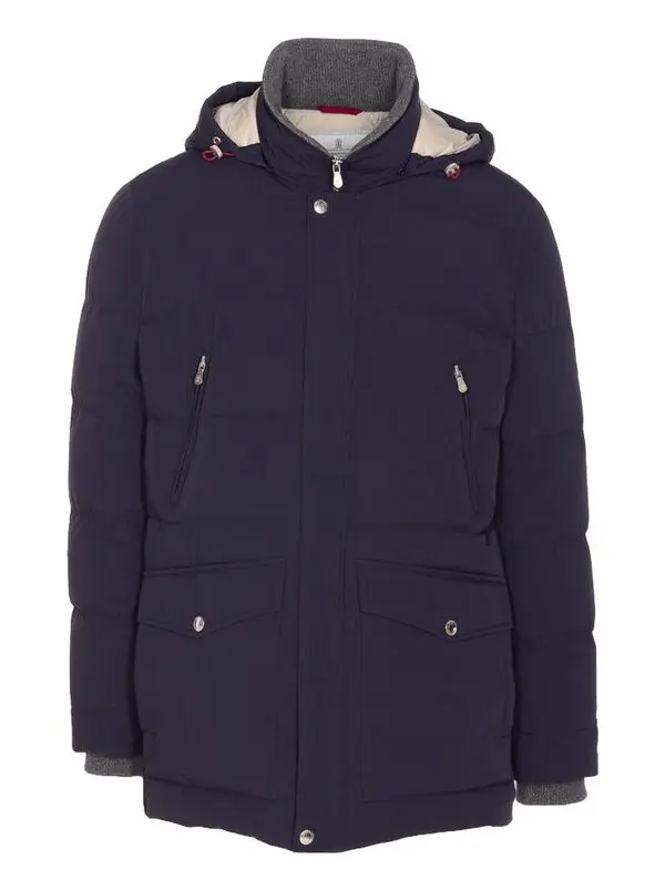 Brunello Cucinelli Down Padded Jacket - Blue