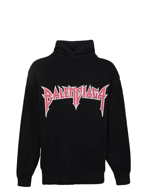 Balenciaga Metal Hoodie - Black