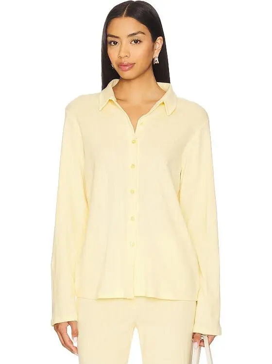 VIR VITA Eloise Pointelle Shirt - Butter