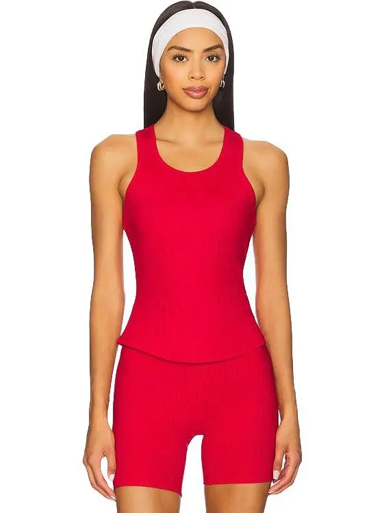 Year Of Ours Ribbed Sporty Tank Top - Cherry