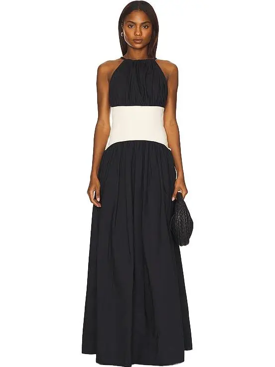 LOVERS AND FRIENDS Jayden Maxi Dress - Black & Cream