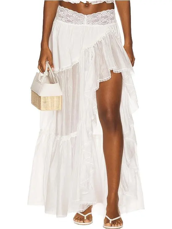 LOVERS AND FRIENDS Castres Maxi Skirt - Ivory
