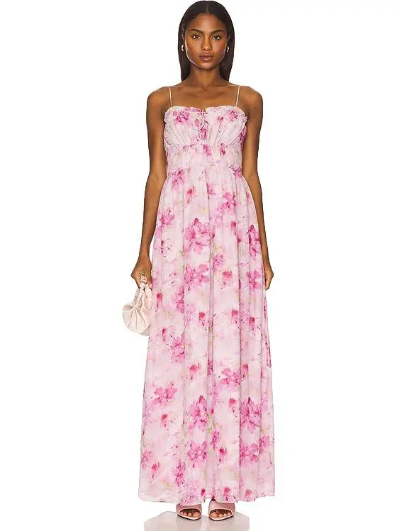 MORE TO COME Aubrie Maxi Dress - Pink Floral