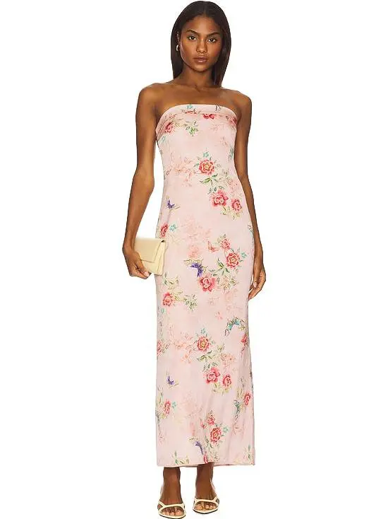 MORE TO COME Lina Maxi Dress - Pink Floral
