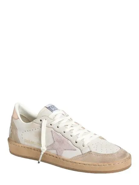 Golden Goose Ball Star Low Top Sneaker - White/beige/pink/silver