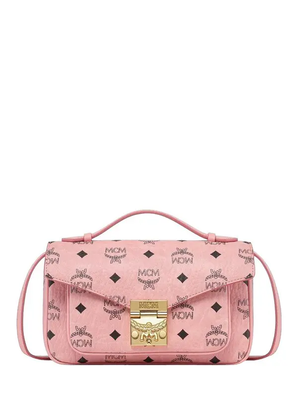 Mcm Tracy Crossbody In Visetos - Pink