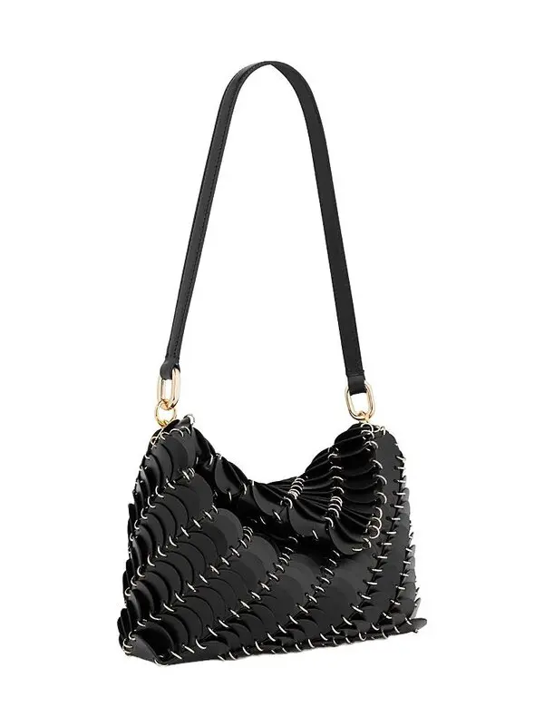 Rabanne Leather Shoulder Bag - Black