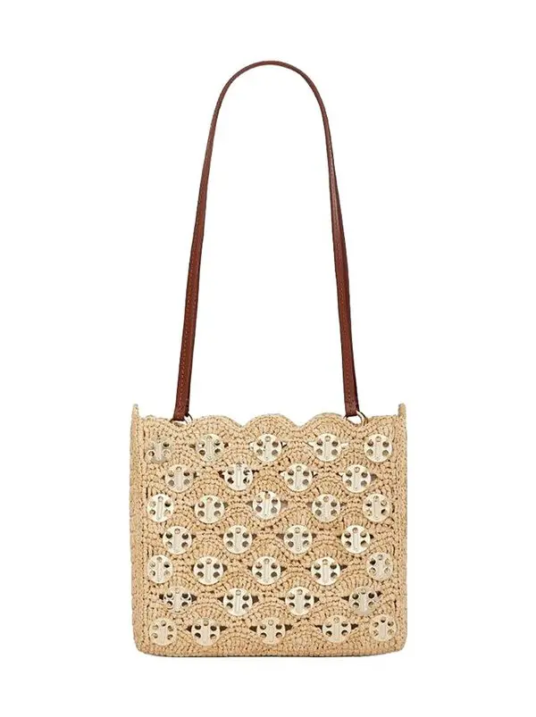 Rabanne Raffia Tote Bag - Natural