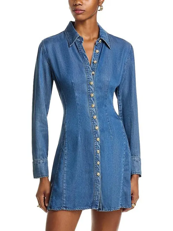 Generation Love Clemente Denim Dress - Washed Med Blue