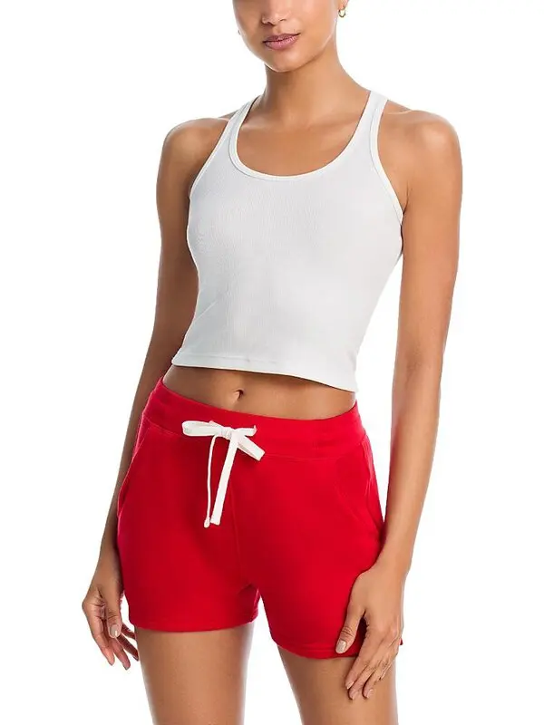 Splits59 Ashby Rib Crop Tank - White