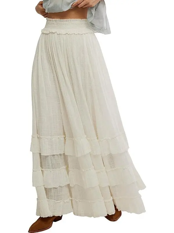 Free People Brynn Maxi Skirt - White